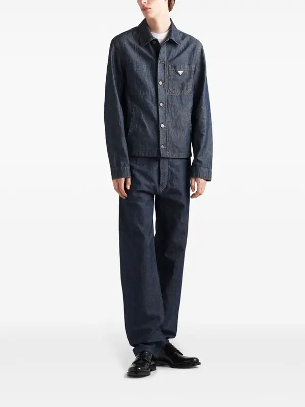 Prada Triangle-logo Shirt Jacket