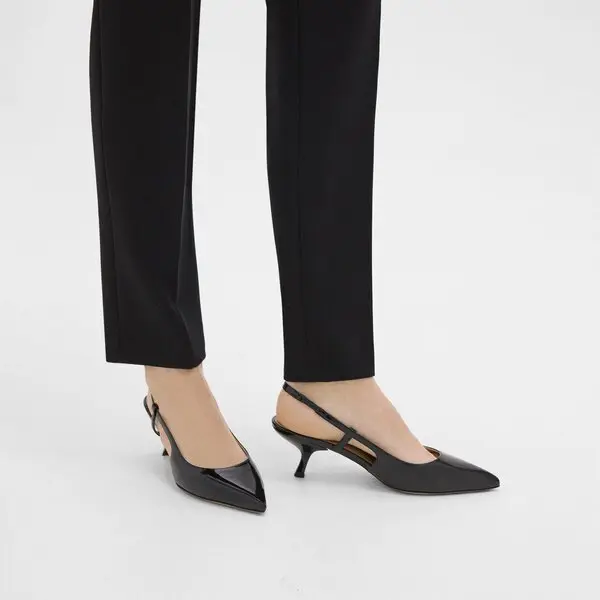 Theory Micro Slingback Pumps - Black