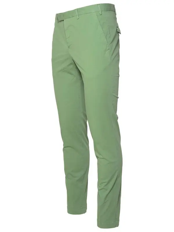 PT TORINO Cotton Blend Fitted Pants