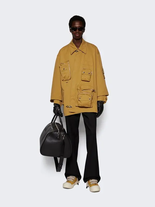LANVIN Asymmetrical Utility Jacket - Tan