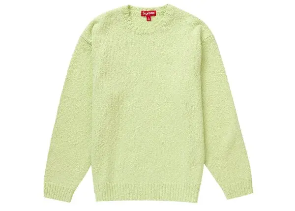 Supreme Bouclé Small Box Sweater - Bright Lime