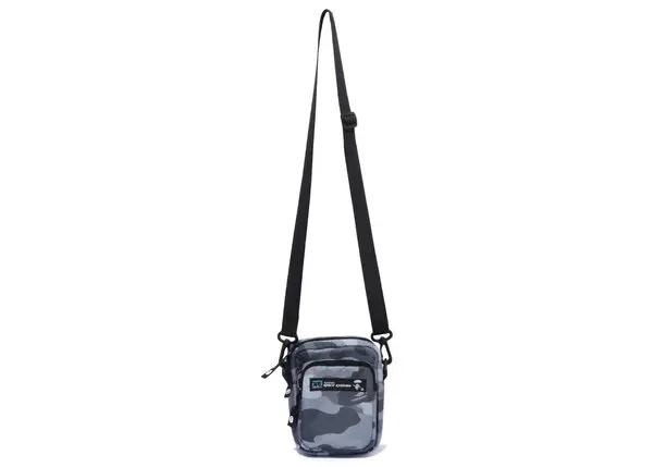 A BATHING APE Honeycomb Camo Mini Shoulder Bag - Grey