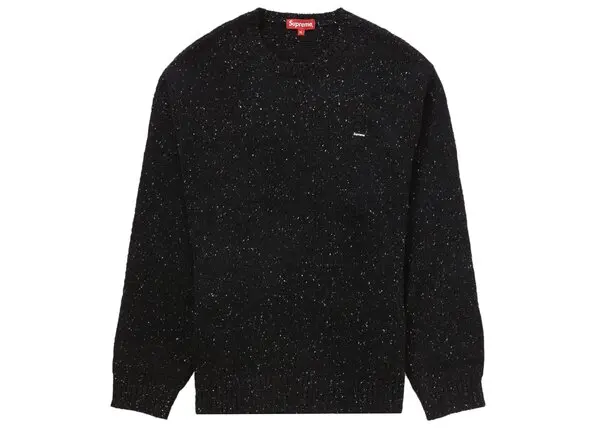 Supreme Speckle Knit Sweater - Black