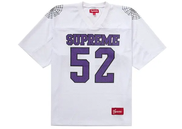 Supreme Spiderweb Football Jersey - White