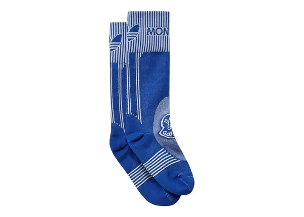 Moncler X Adidas Originals Logo Socks - Royal Blue