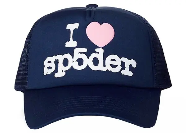 SP5DER Souvenir Trucker Hat - Navy Blue