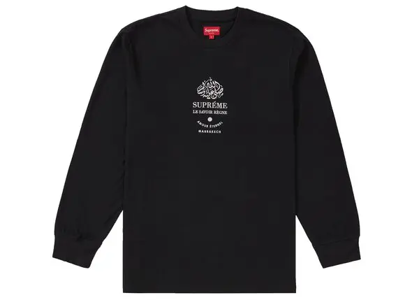 Supreme Marrakech Long Sleeve Top - Black