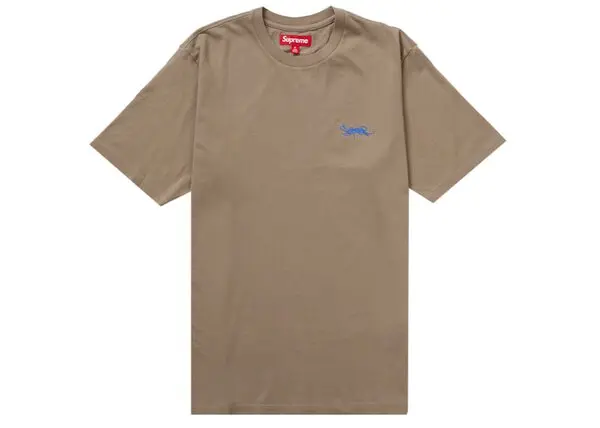 Supreme Washed Tag Short Sleeve Top - Dusty Olive