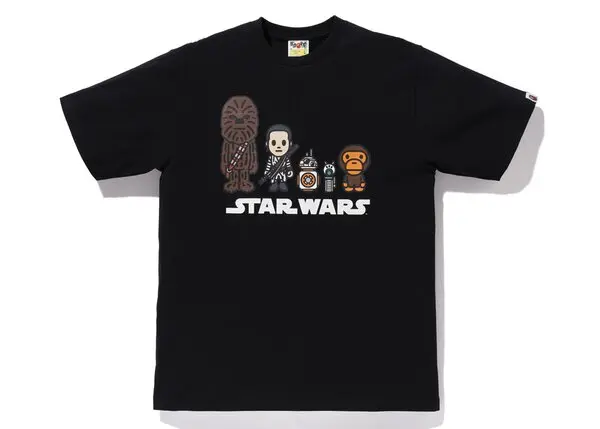 A BATHING APE X Star Wars Republic Tee Shirt - Black