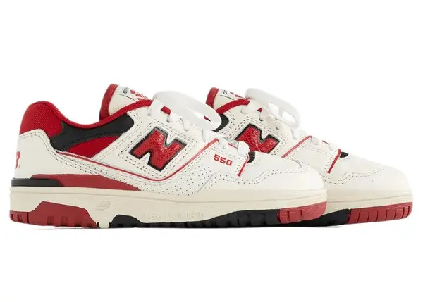 NEW BALANCE 550 Aime Leon Dorein Sneakers - White/red