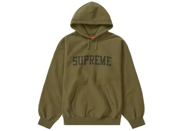 Supreme Varsity Hooded Sweatshirt - Dark Olive
