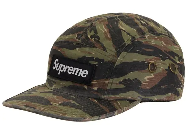 Supreme Military Camp Cap - Olive Tiger Camo