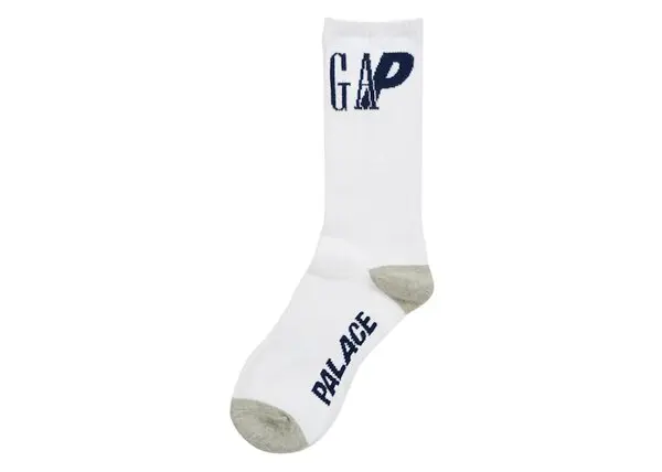 PALACE X Gap Crew Socks - White