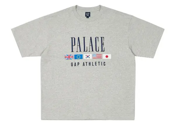 PALACE X Gap Heavy Jersey T-shirt - Grey