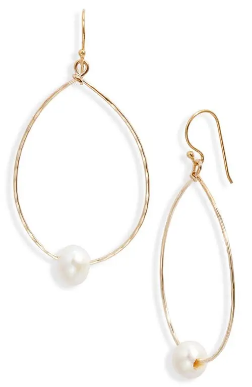 KIARA BY KI-ELE Ki-ele Freshwater Pearl Drop Earrings - Gold