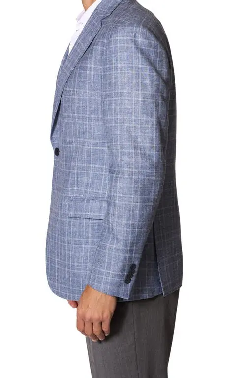 Jb Britches Plaid Wool And Silk Sport Coat