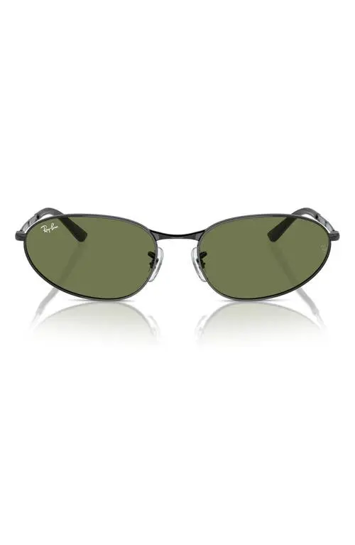 Ray-ban 56mm Oval Sunglasses - Black