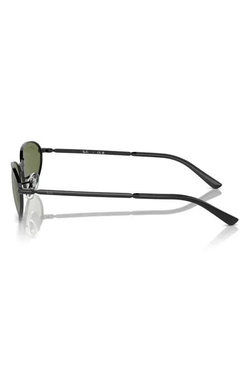 Ray-ban 56mm Oval Sunglasses - Black