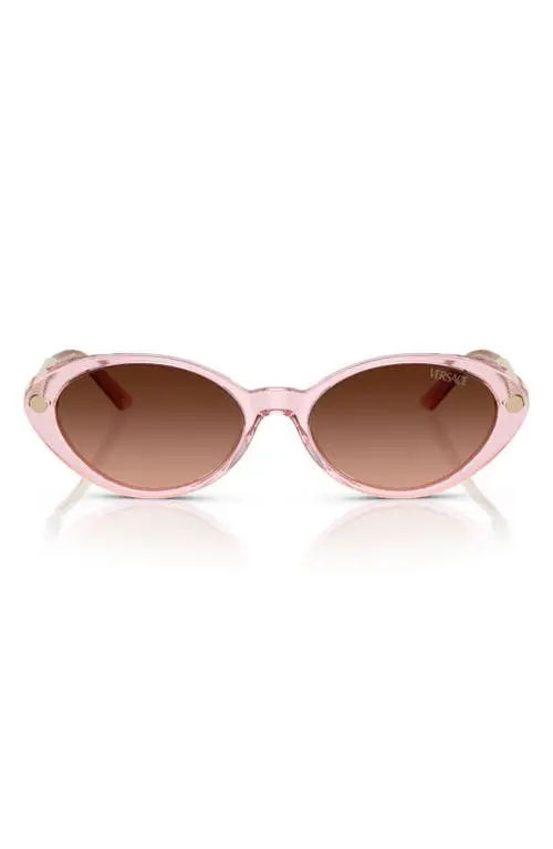 Versace 54mm Oval Sunglasses - Pink Gradient