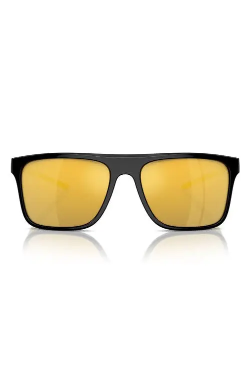 SCUDERIA FERRARI 58mm Square Sunglasses - Black