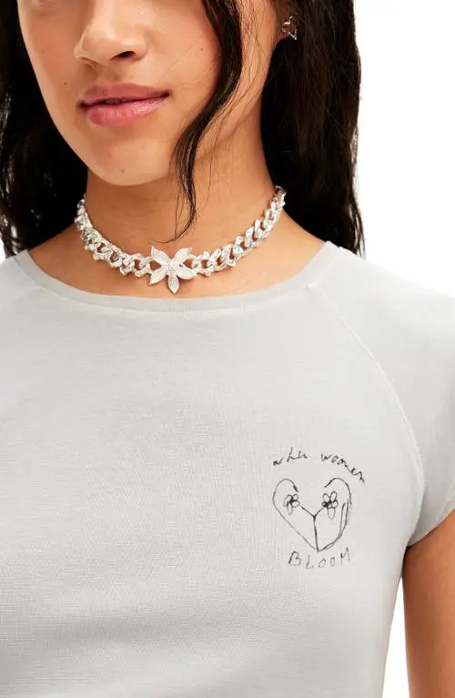 Desigual Shiny Heart Top