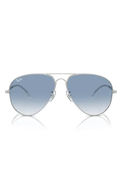 Ray-ban Aviator 62mm Sunglasses - Silver
