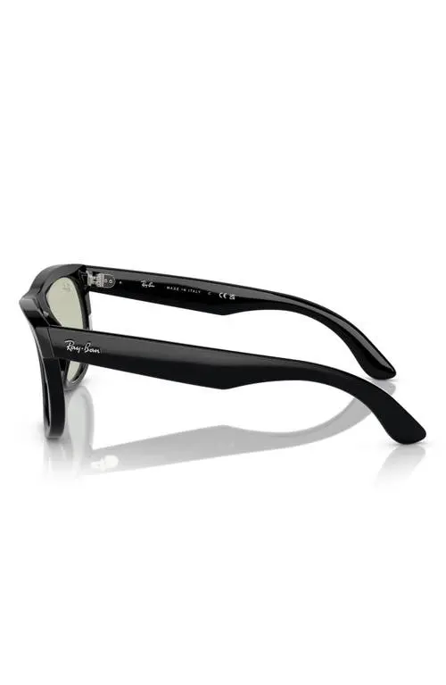 Ray-ban Wayfarer Reverse 53mm Square Sunglasses - Black