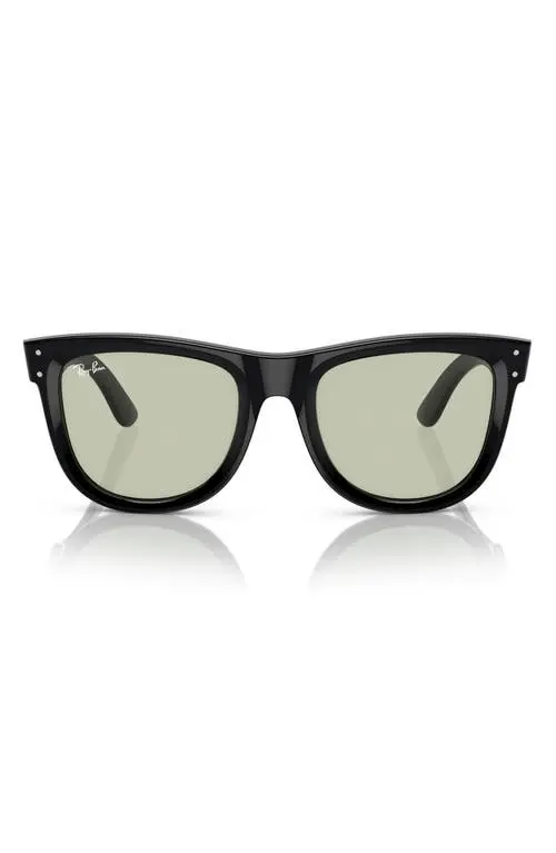 Ray-ban Wayfarer Reverse 53mm Square Sunglasses - Black