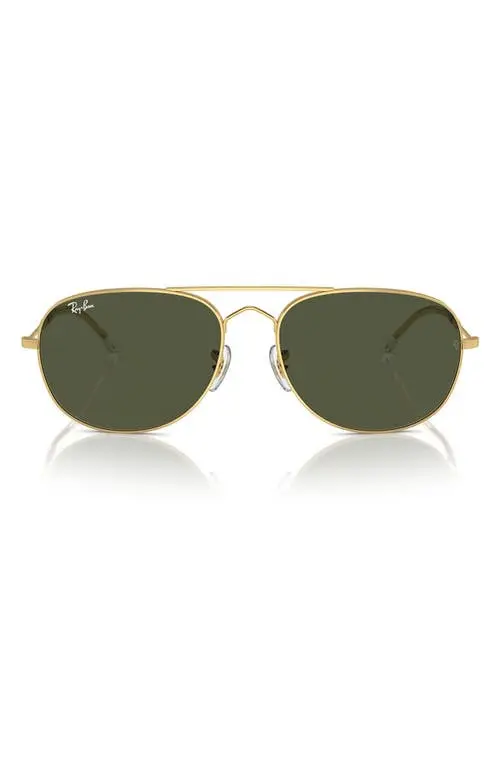 Ray-ban 57mm Pillow Aviator Sunglasses - Gold Flash