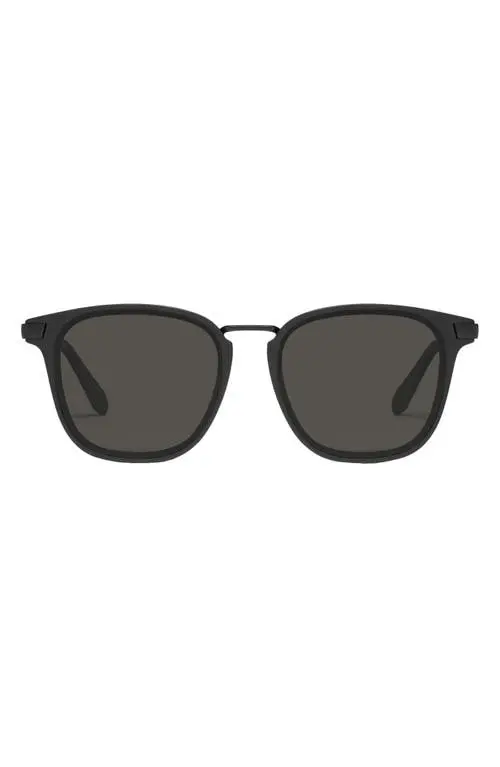 Quay Jackpot Remixed 54mm Round Polarized Sunglasses - Matte Black Polarized