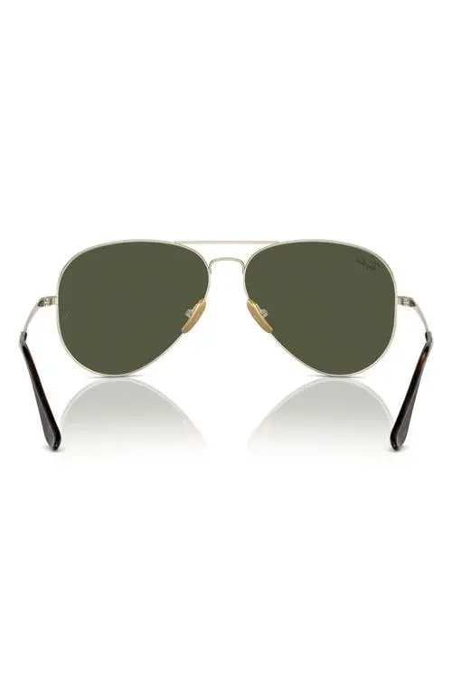 Ray-ban 58mm Aviator Sunglasses - Gold Flash