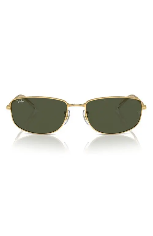 Ray-ban 59mm Oval Sunglasses - Gold Flash