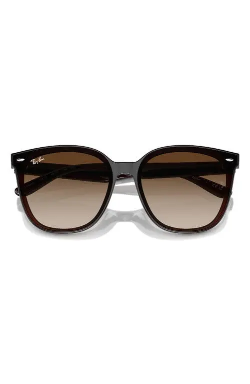 Ray-ban 66mm Oversized Irregular Sunglasses - Transparent Black