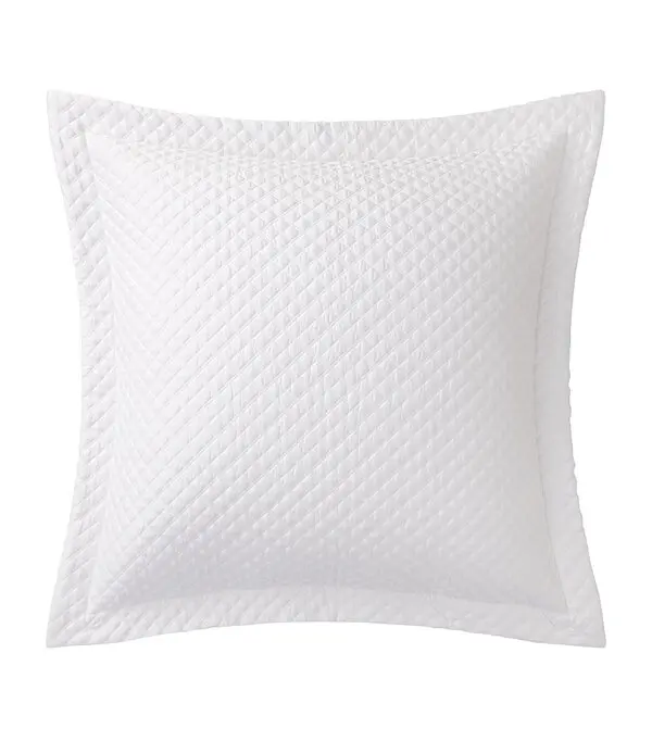 Ralph Lauren Cotton Argyle Square Pillowcase - White