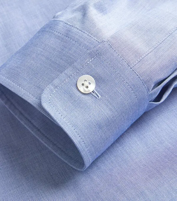 The Row Atticus Cotton Shirt In Blue - 32% Off | Editorialist