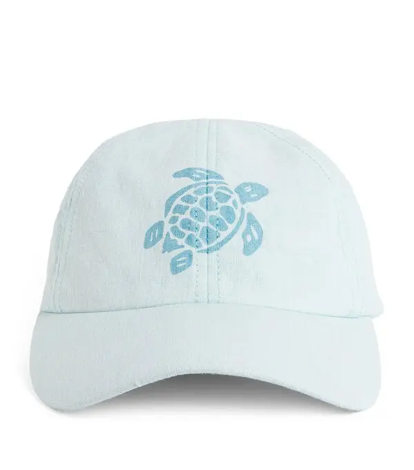 Vilebrequin Embroidered Turtle Baseball Cap - Blue