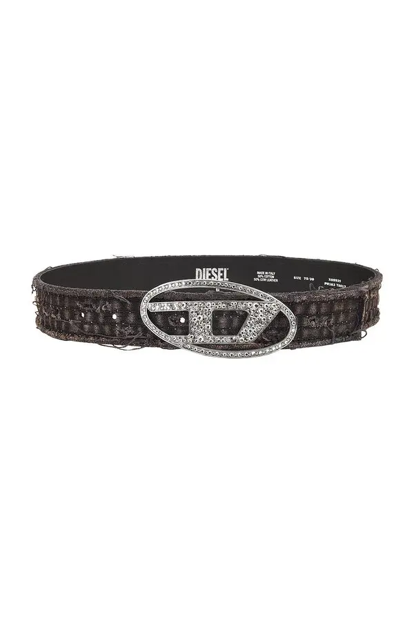 ひ*し様 【DIESEL】1DR STRASS LEATHER BELT レザー Women's 1.9cm