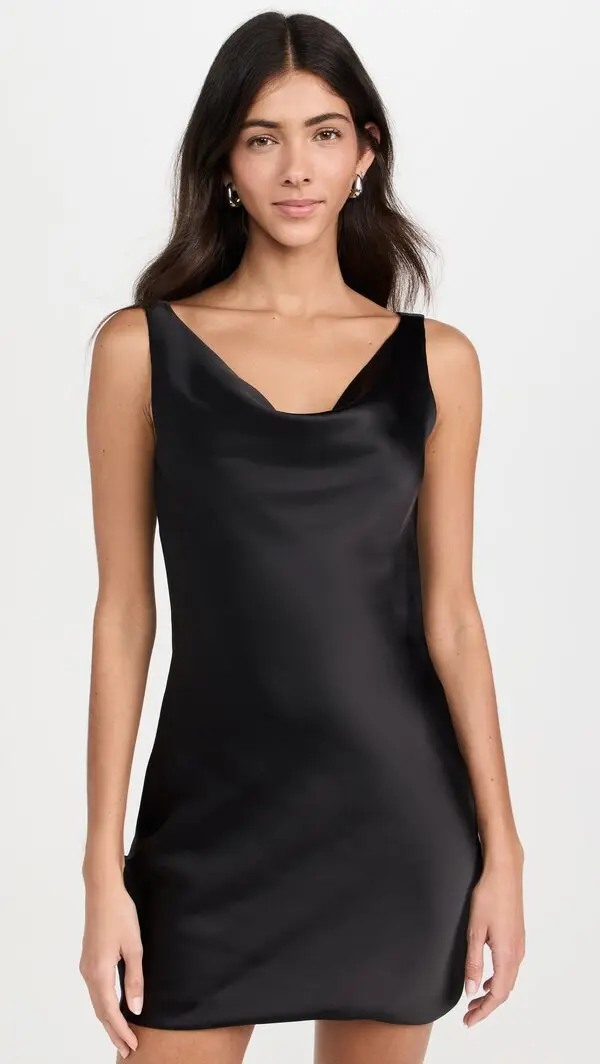 Norma Kamali Maria Mini Dress - Black