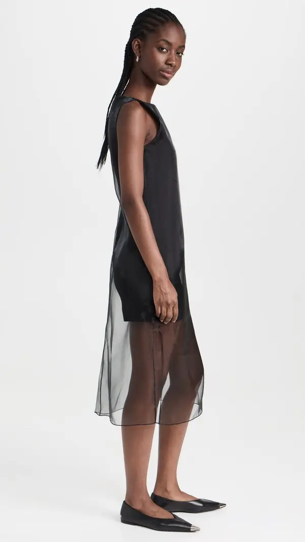 open lace back dress Theory Women's Overlay Dress, Black, 00 at Amazon Women's Clothing store main image 0