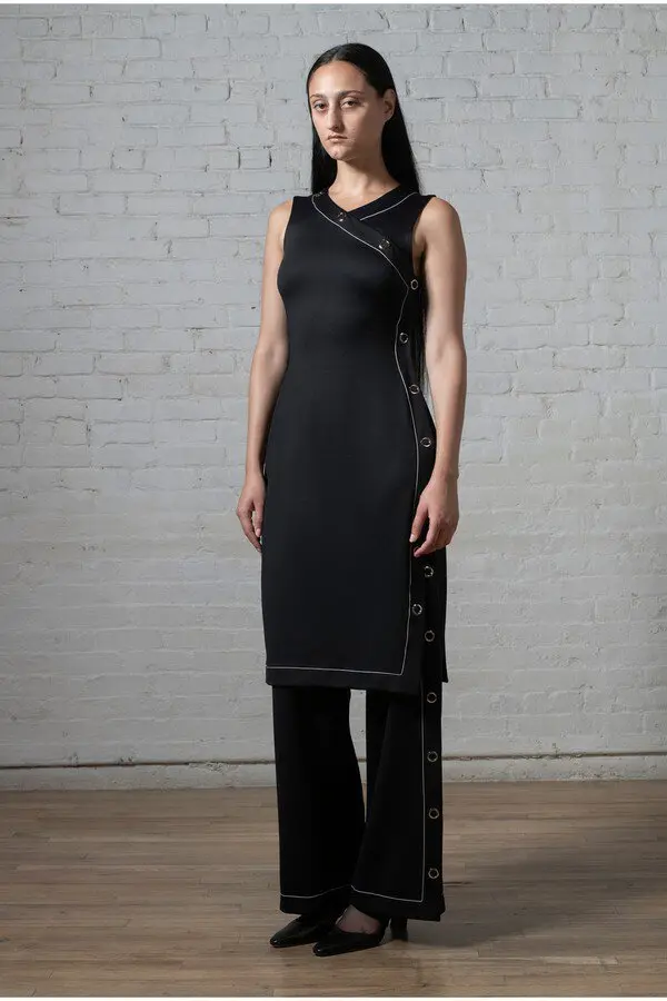 Rosetta Getty Asymmetric Midi Dress