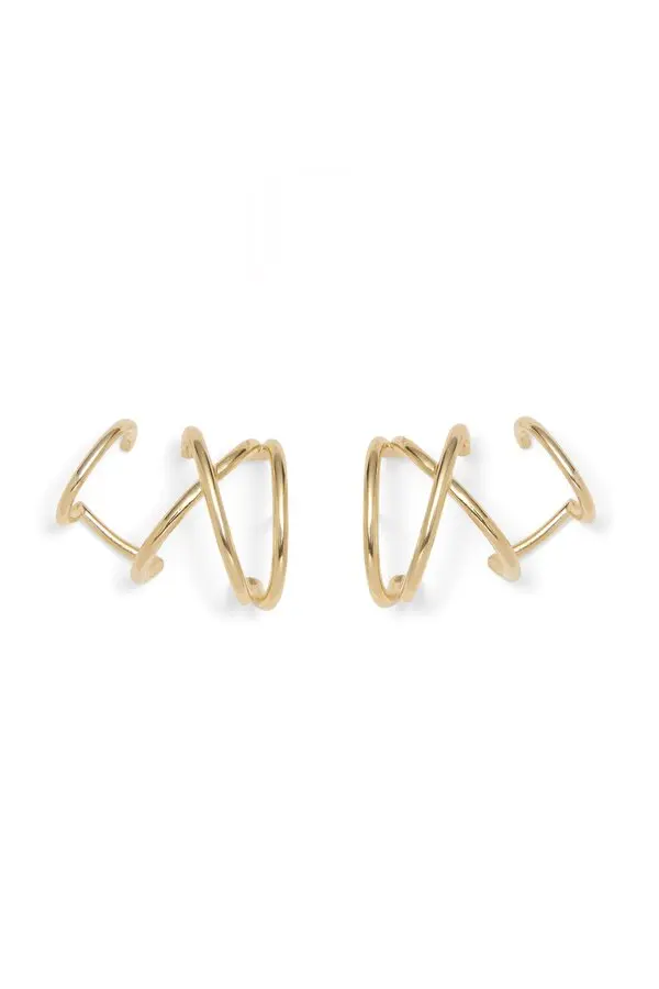 Lady Grey X -plated Bronze Ear Cuff