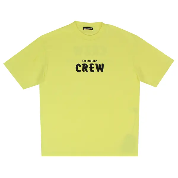 Balenciaga Crew Logo T-shirt 'fluo - Yellow