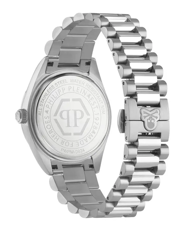 Philipp Plein Date Superlative 42mm Watch - Black/silver