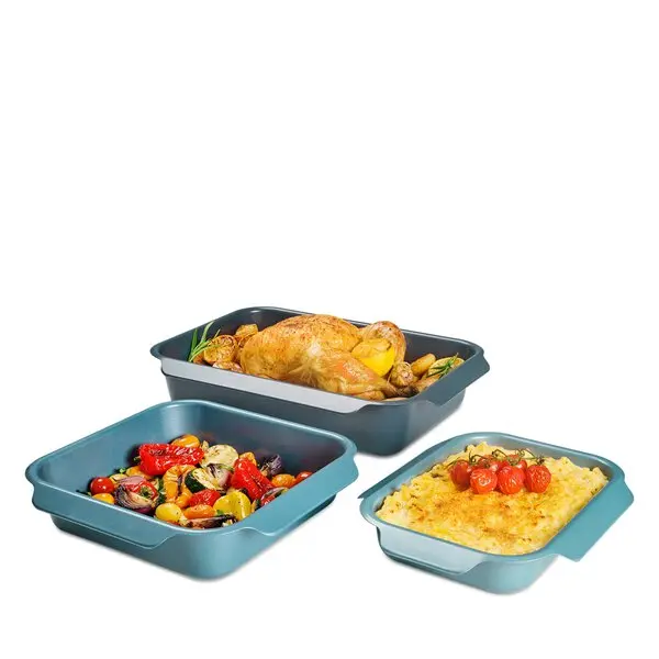 JOSEPH JOSEPH Nest 3 Pc Roaster Set - Dark Blue