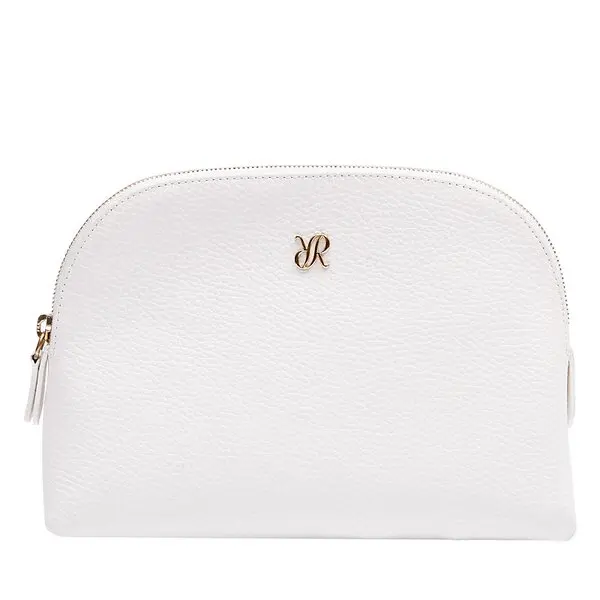 RAPPORT LONDON Tuxedo Collection Makeup Bag - White