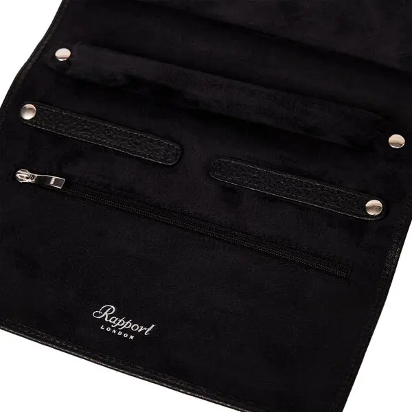 RAPPORT LONDON Tuxedo Collection Jewelry Roll - Black