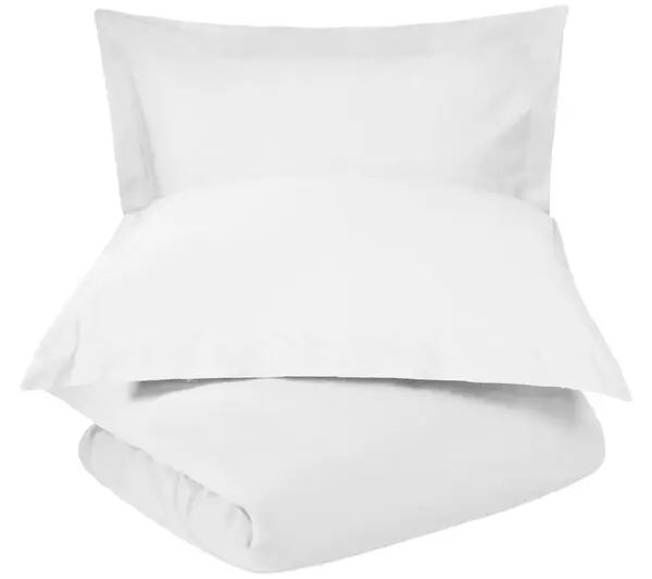 SUPERIOR 600-tc Solid Cotton Blend Duvet Cover T, Twin