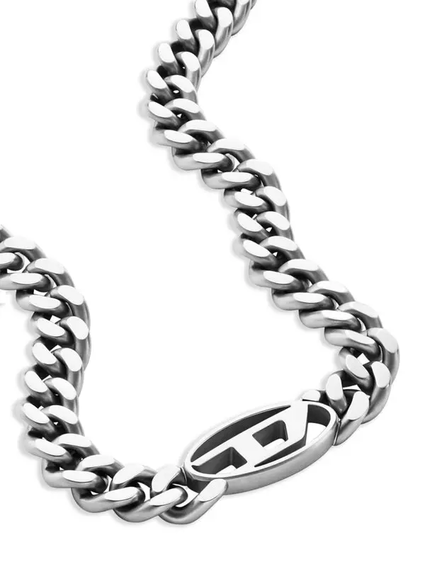 DIESEL® Oval D Curb-chain Necklace