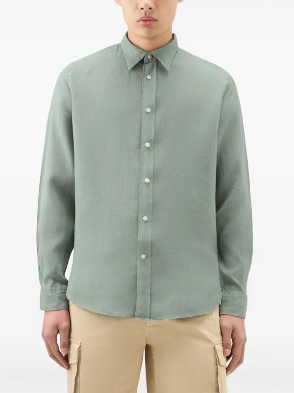 Woolrich Linen Button-down Shirt
