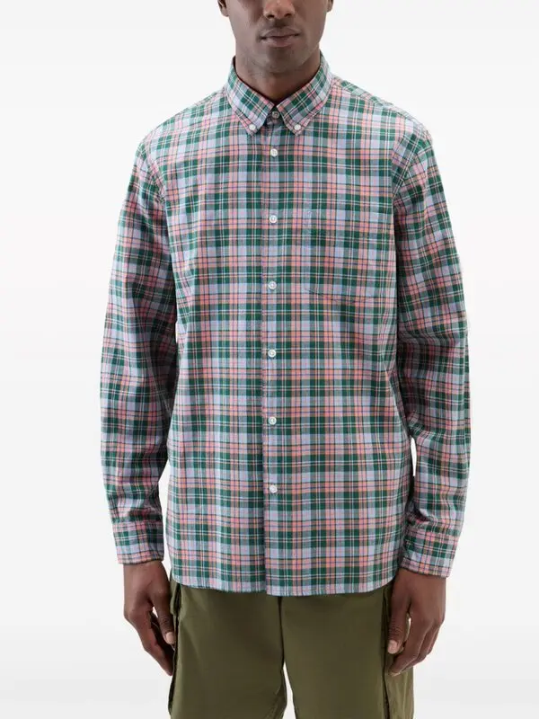 Woolrich Check-print Cotton Shirt - Green